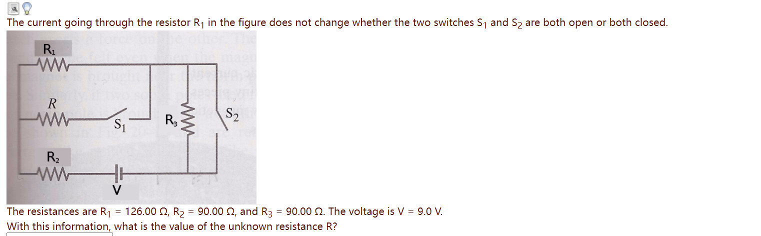 Solved The current going through the resistor R1 in the | Chegg.com