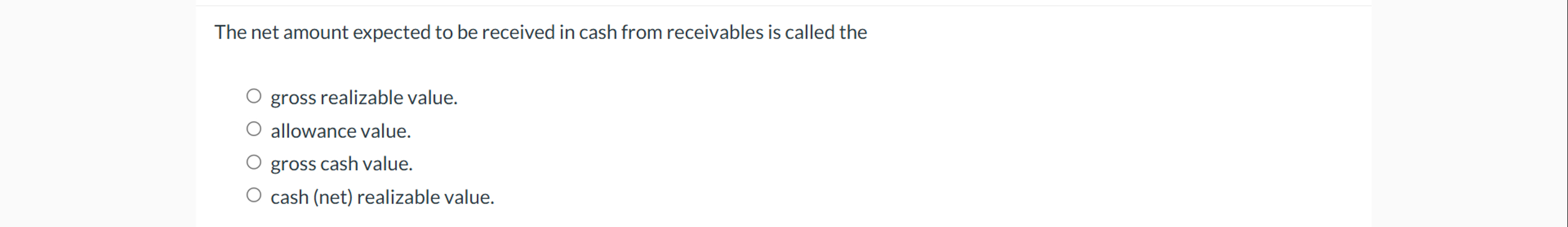High Quality SOLUTION The net amount expected to be received in cash ...