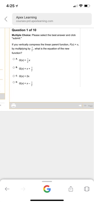 Solved 4:25 Apex Learning courses-prd.apexlearning.com | Chegg.com