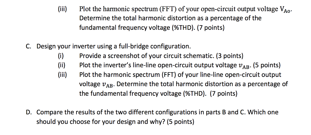 Solved Problem 2: Sinusoidal PWM switching scheme for | Chegg.com