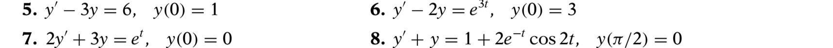 Solved For each initial value problem, (a) Find the general | Chegg.com