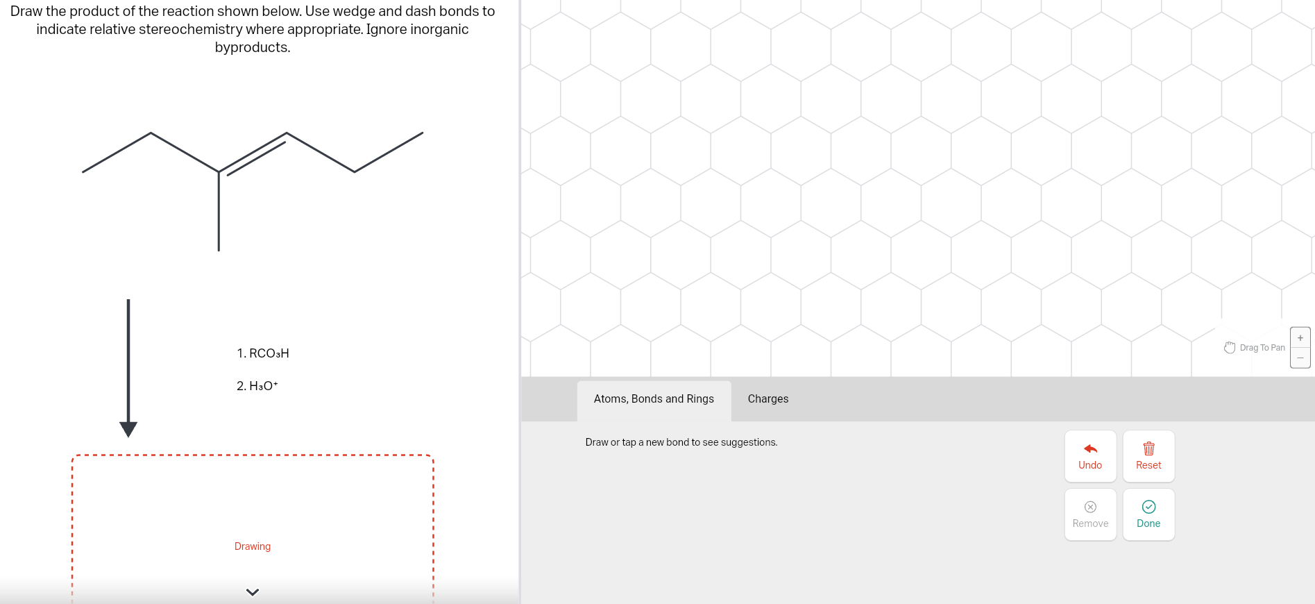 Solved Draw the product of the reaction shown below. Use | Chegg.com