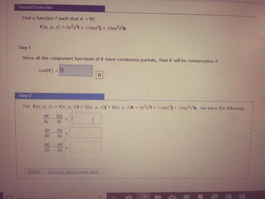Solved Tutorial Exercise Find a function f such that F V | Chegg.com