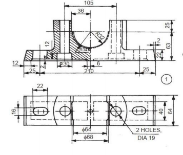 1. For the Multiviews shown below make Solidworks | Chegg.com