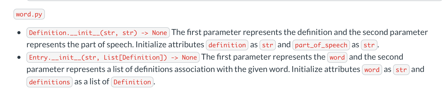 Solved Data Structures For each class, a repr__() method is | Chegg.com