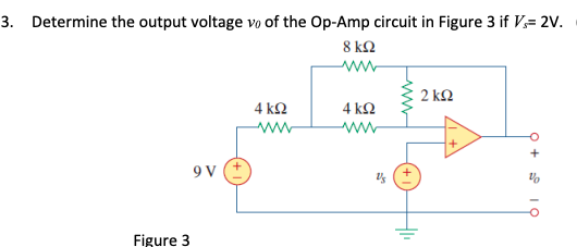 Solved Determine the output voltage v0 ﻿of the Op-Amp | Chegg.com