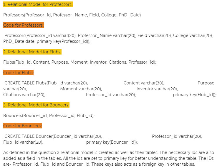 Solved 3. Write the necessary SQL Queries for the following | Chegg.com