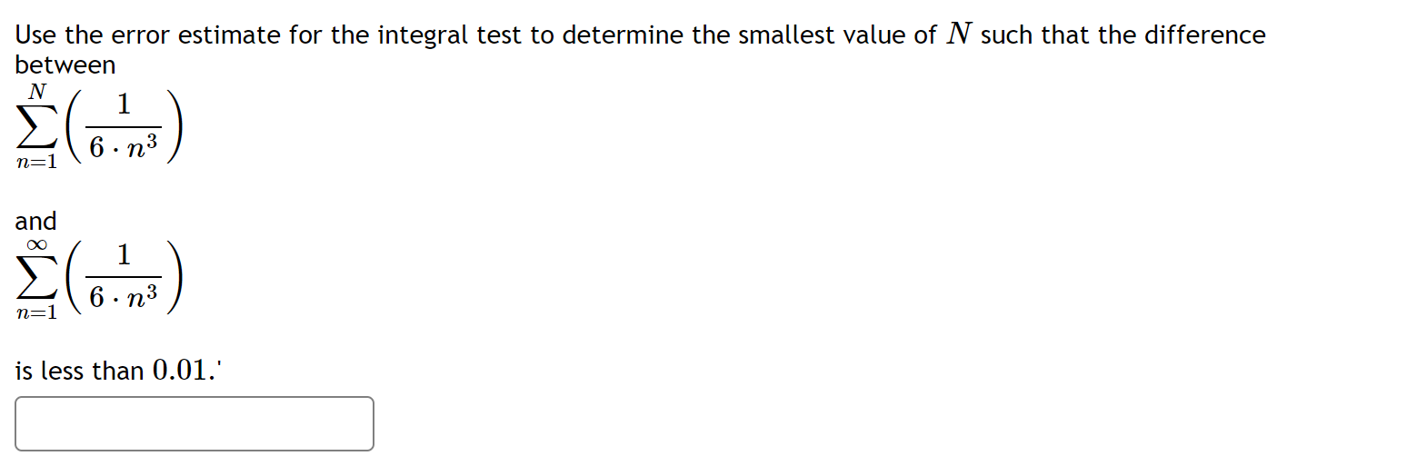 Solved Use the error estimate for the integral test to | Chegg.com