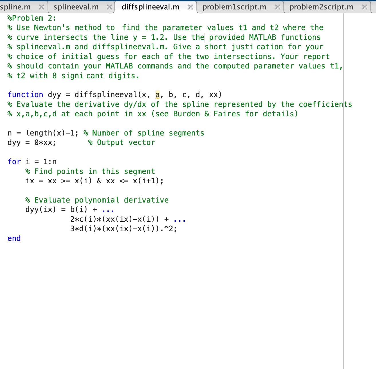 Solved \%Problem 1: \%Consider a parameteric curve | Chegg.com