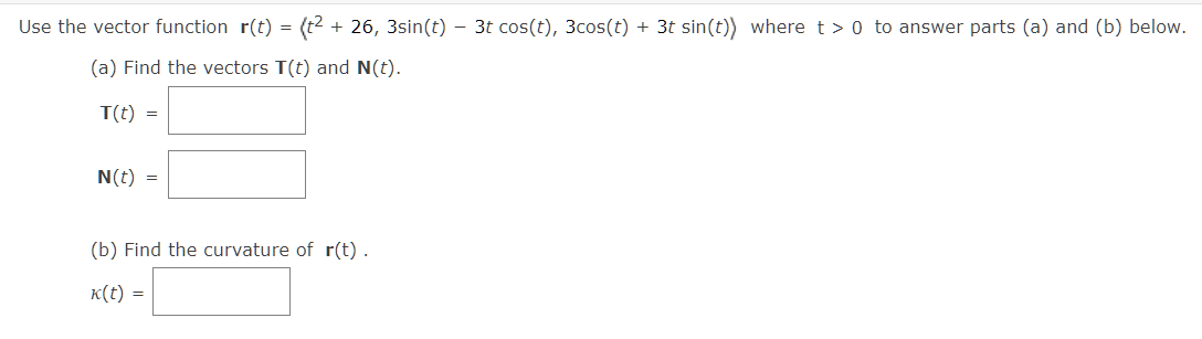 Solved Use the vector function | Chegg.com
