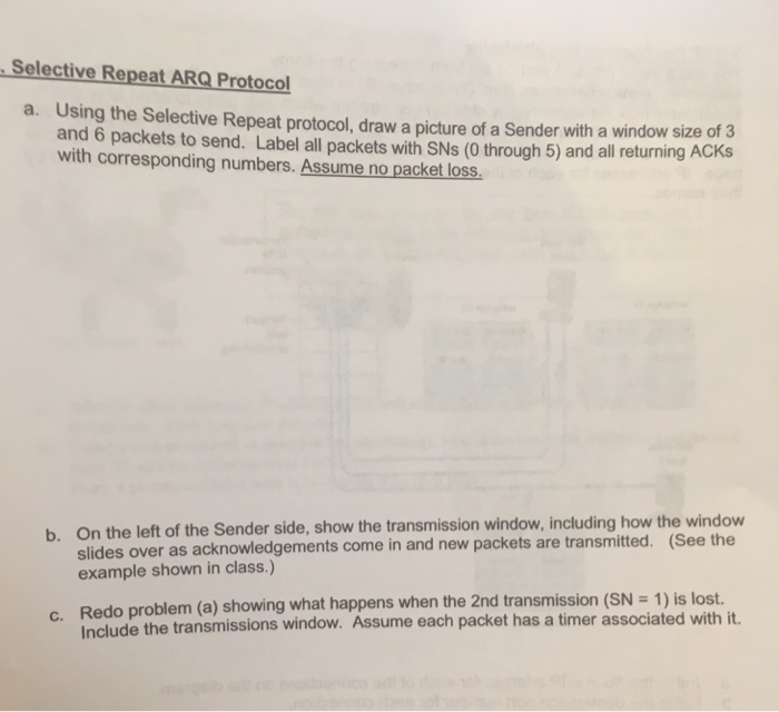 Solved Selective Repeat ARQ Protocol Using the Selective | Chegg.com Solved Selective Repeat ARQ Protocol Using the Selective | Chegg.com