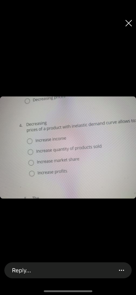 Solved Decreasing pics 4. Decreasing prices of a product | Chegg.com