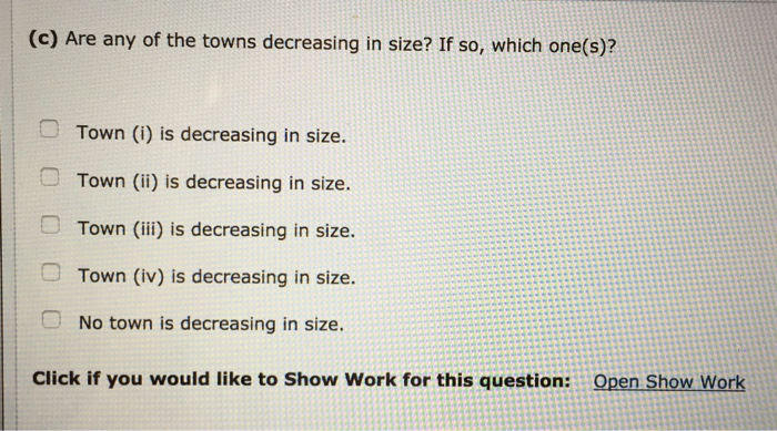 Solved The Following Functions Give The Populations Of Four
