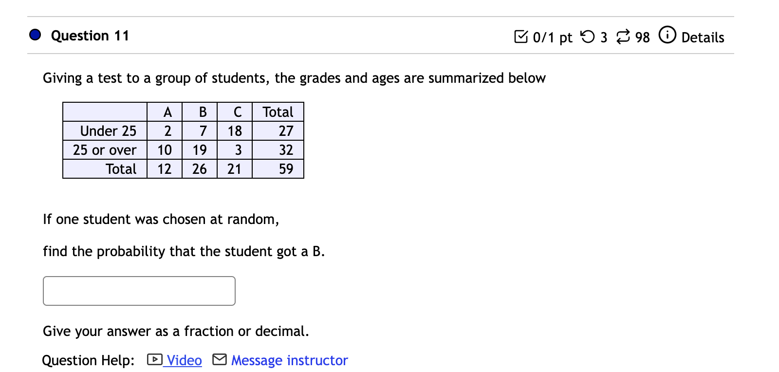 Solved Giving a test to a group of students, the grades and | Chegg.com