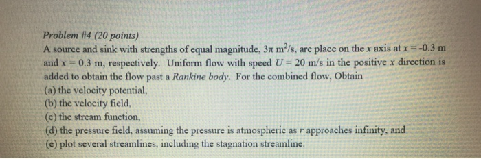 Solved Problem #4 (20 points) A source and sink with | Chegg.com
