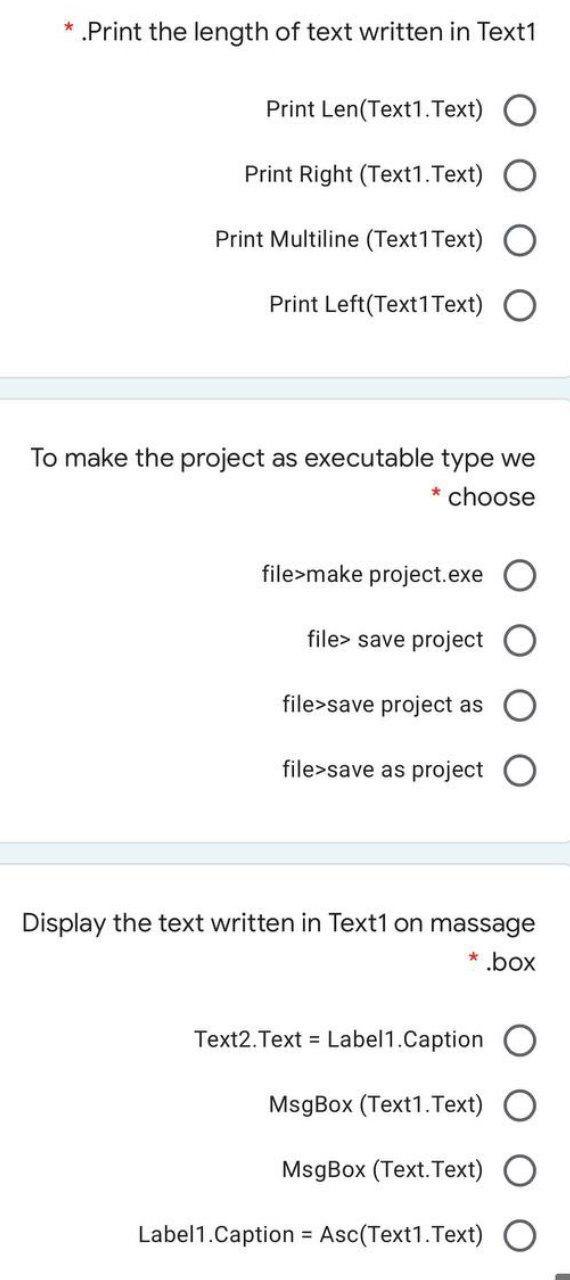 Solved *.Print the length of text written in Text1 Print | Chegg.com
