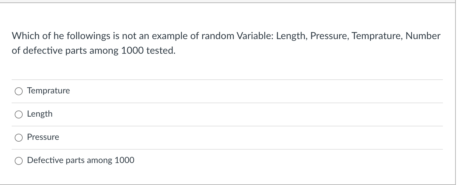 Solved Which of he followings is not an example of random | Chegg.com