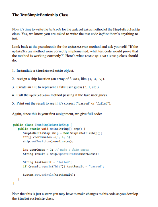 Since this is your first assignment, we will give the | Chegg.com