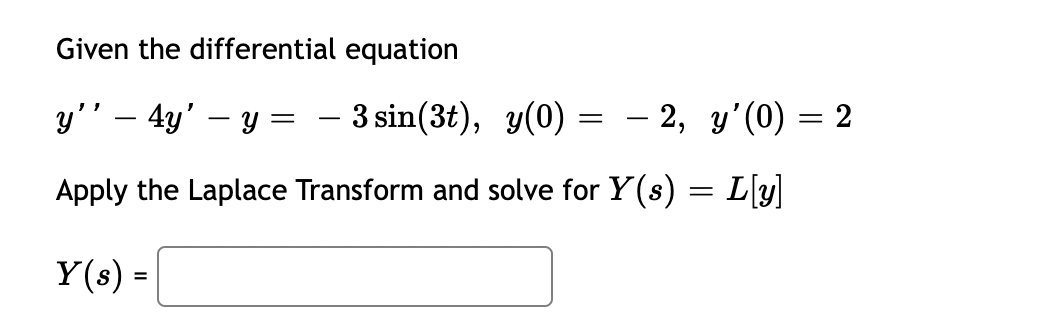 Solved Given the differential equation | Chegg.com