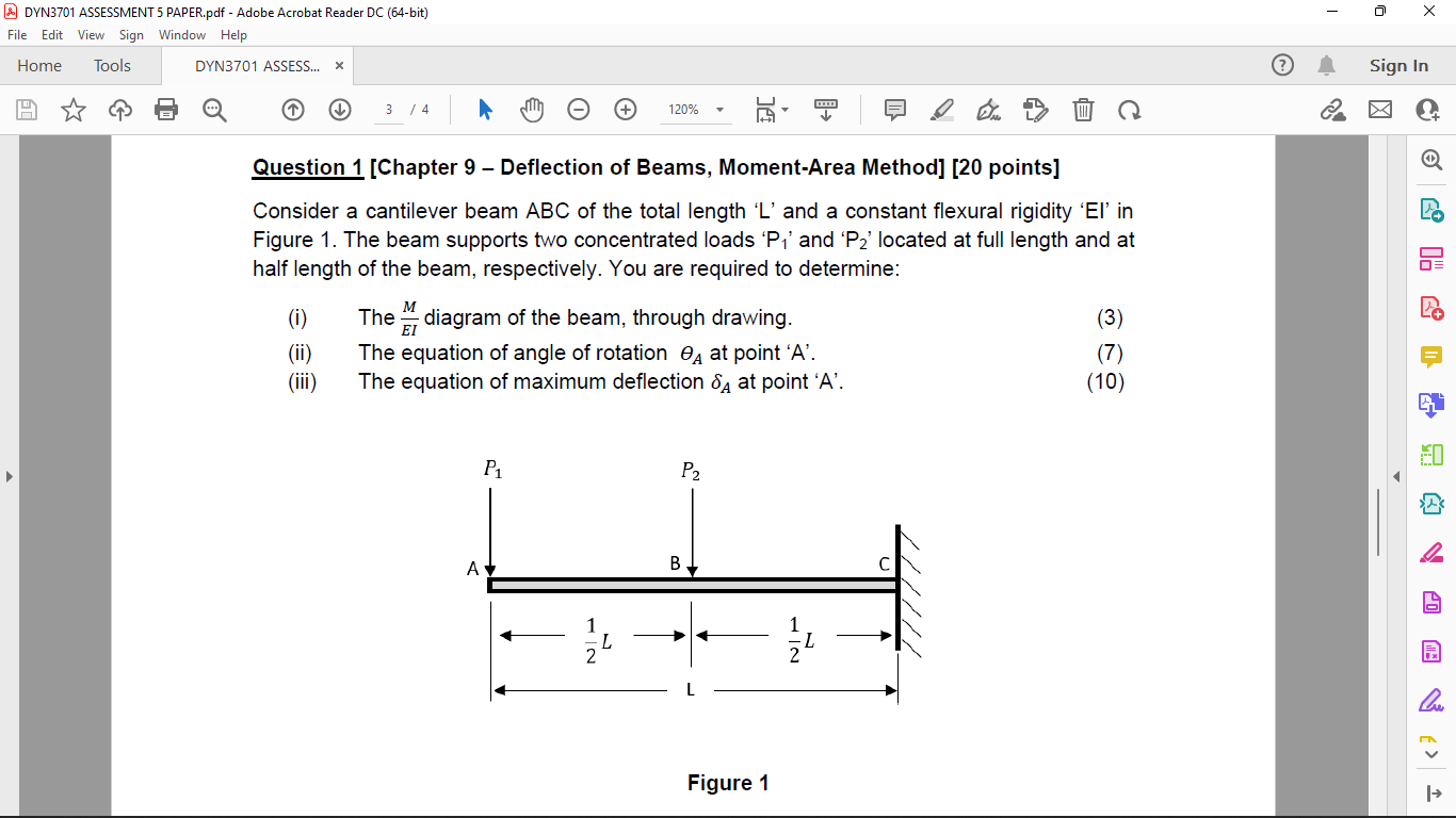 Solved - х DYN3701 ASSESSMENT 5 PAPER.pdf - Adobe Acrobat | Chegg.com