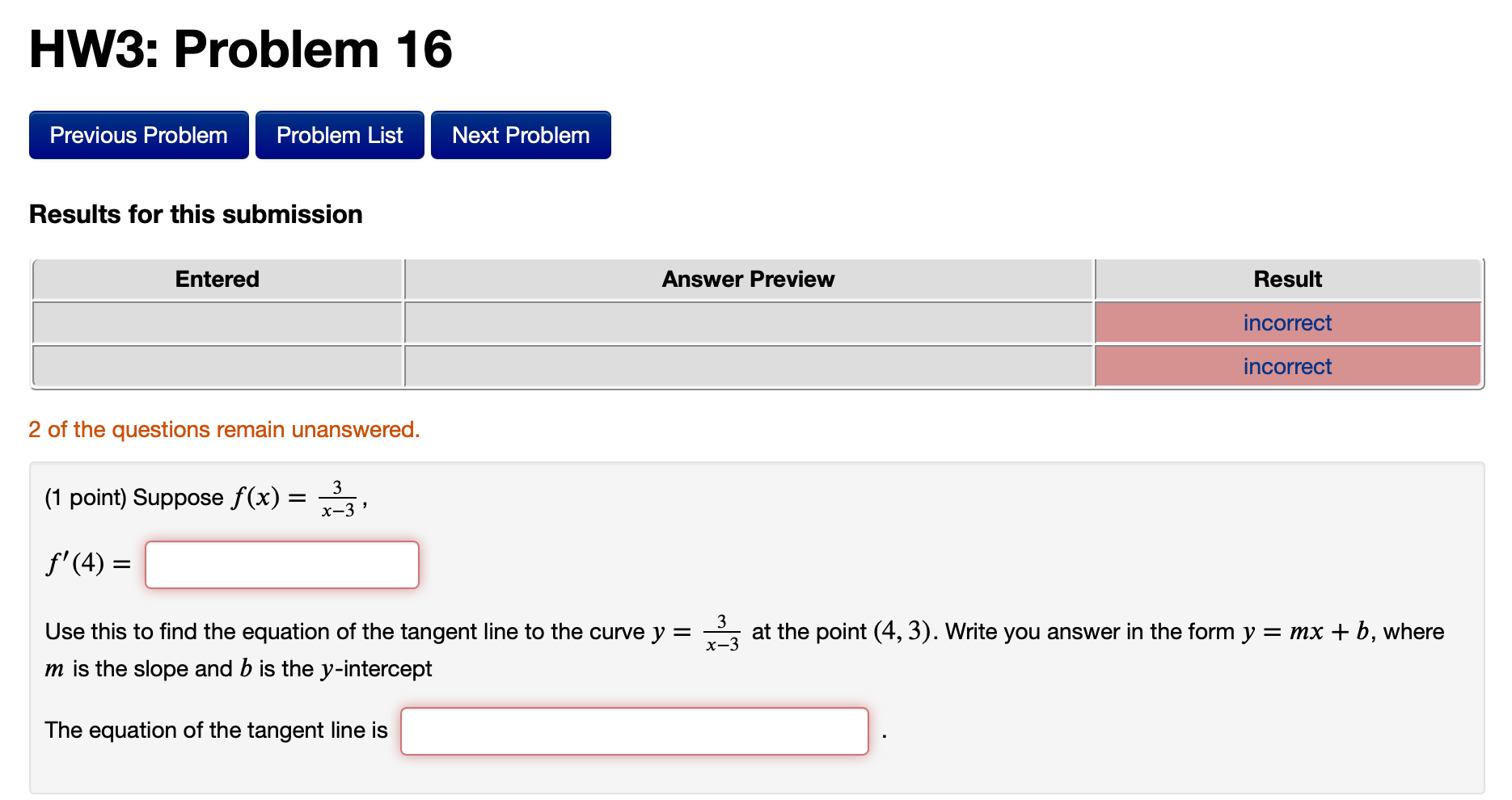 Solved HW3: Problem 14 Previous Problem Problem List Next | Chegg.com