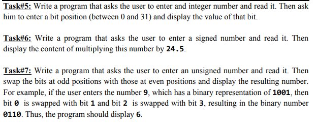 Solved Task\#5: Write a program that asks the user to enter | Chegg.com