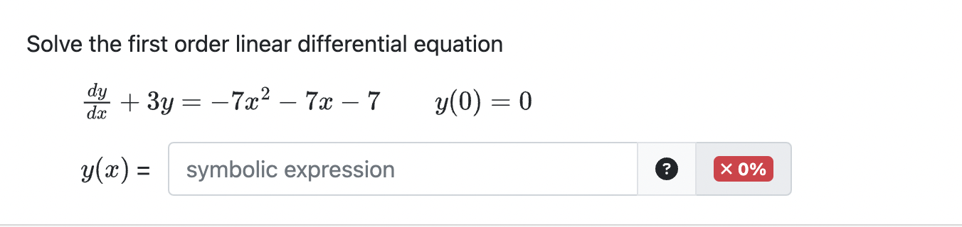 Solve the first order linear differential | Chegg.com