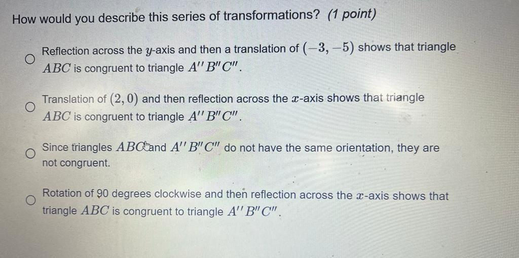 Solved How would you describe this series of | Chegg.com