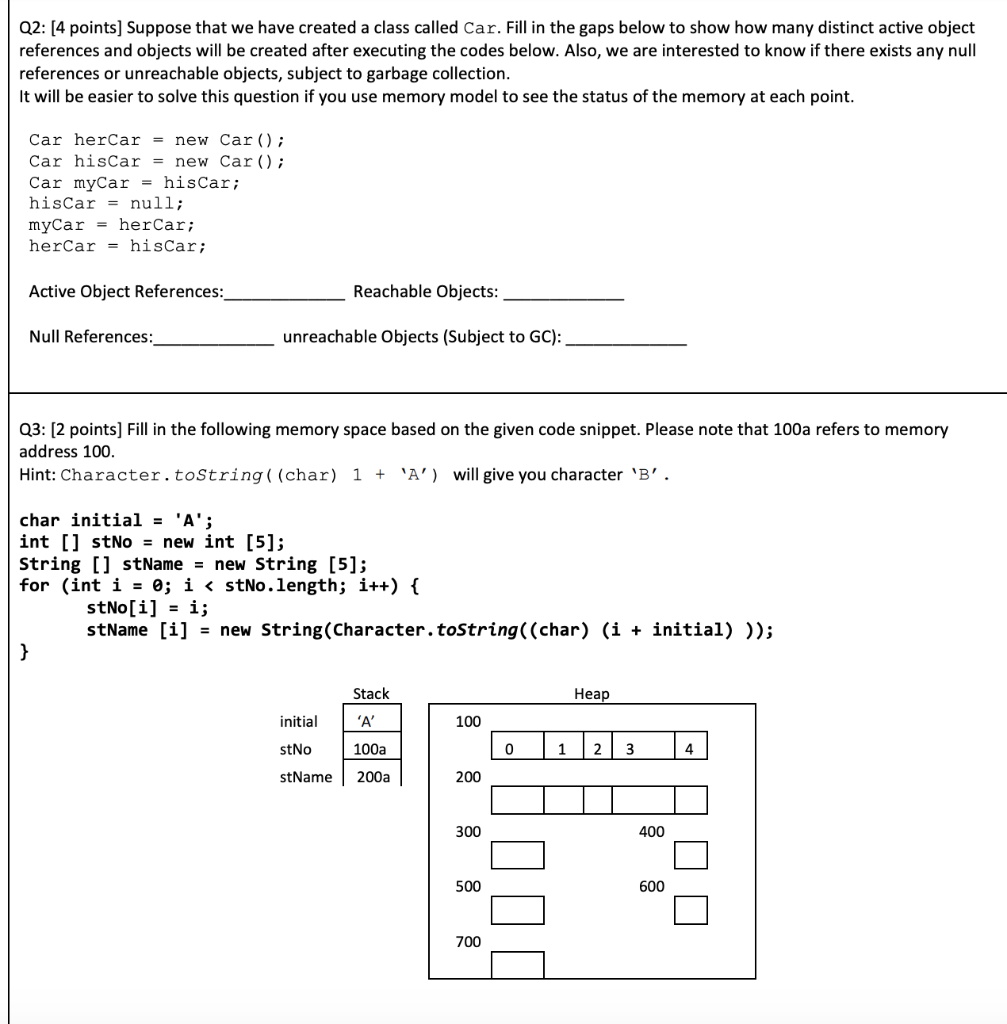 Solved Q1: [2 points) In Java programming, when you use two | Chegg.com