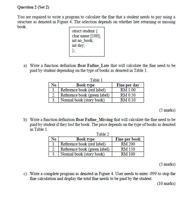 Solved Question 2 (Set 2) You are required to write a | Chegg.com