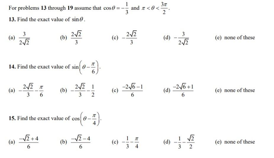 Solved JUST ANSWER 15 FROM THE IMAGE PLEASE There is | Chegg.com