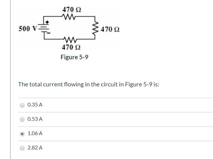 Solved The Total Current Flowing In The Circuit In Figure