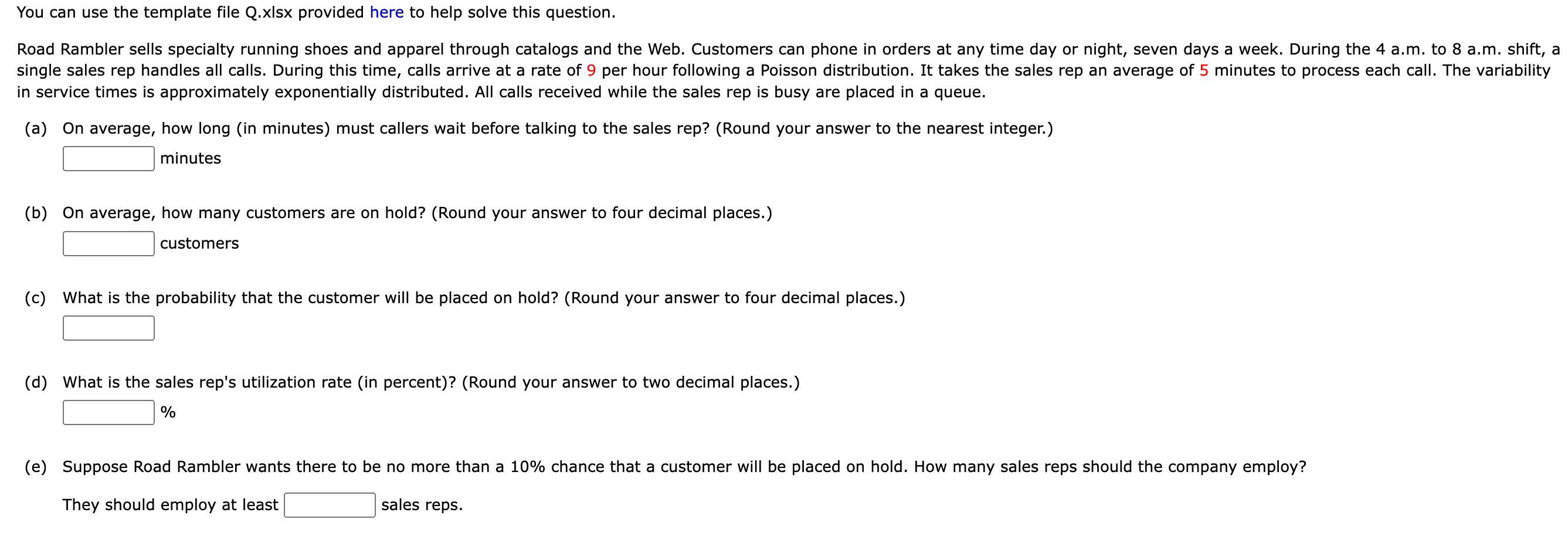 You can use the template file Q.xlsX provided here to | Chegg.com
