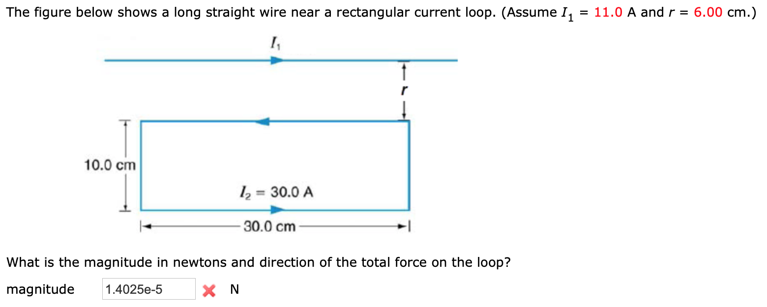 Solved The figure below shows a long straight wire near a | Chegg.com