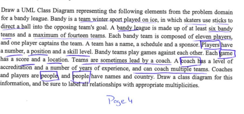 Solved Draw a UML Class Diagram representing the following | Chegg.com