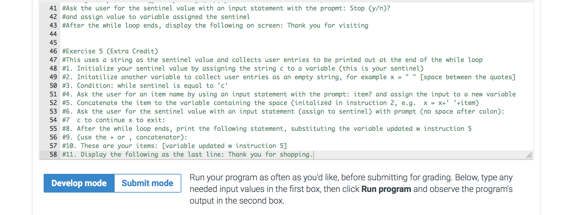 Solved Lab Activity 5121 Sentinel Values Loops 0 22 Mainpy Load Default Template 1 Exercise