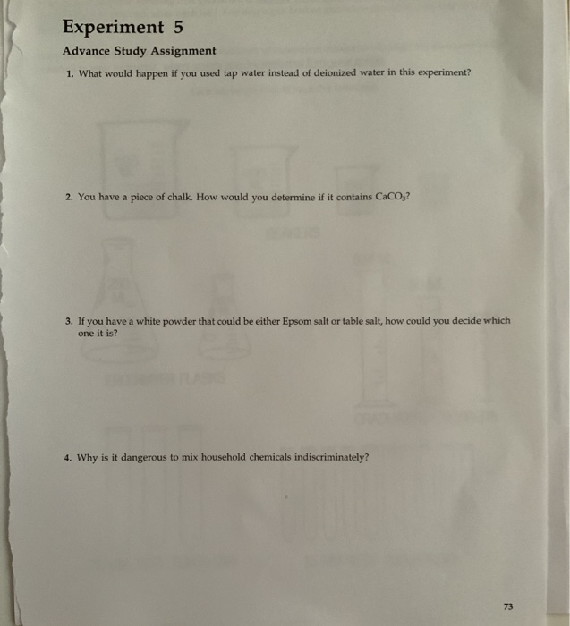 Solved Experiment 5 Advance Study Assignment 1. What would | Chegg.com
