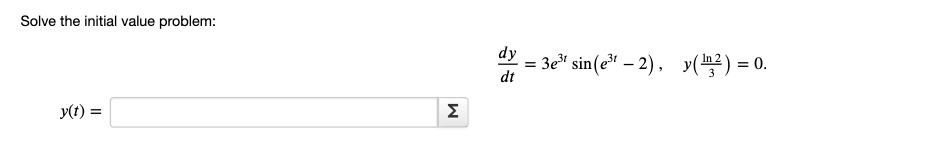 Solved Solve the initial value problem: | Chegg.com