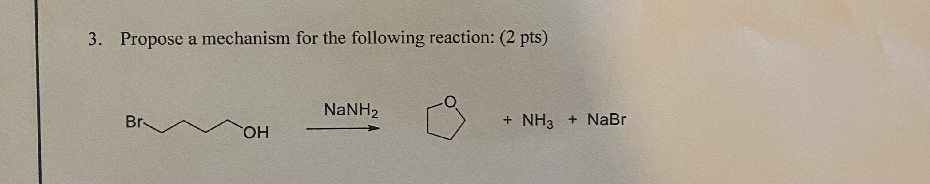 Solved 3. Propose a mechanism for the following reaction: ( | Chegg.com