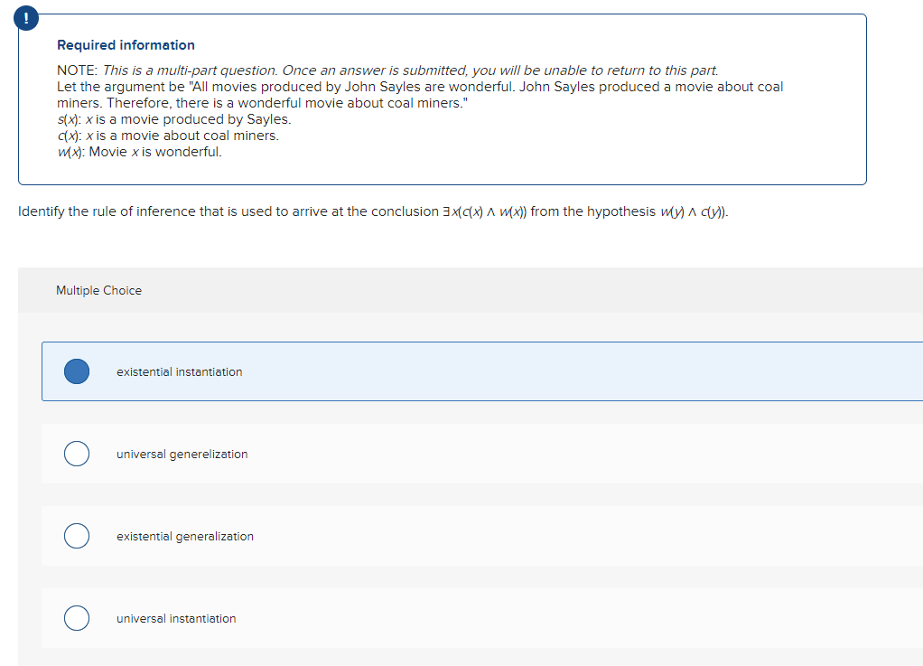 Solved Required information NOTE: This is a multi-part | Chegg.com