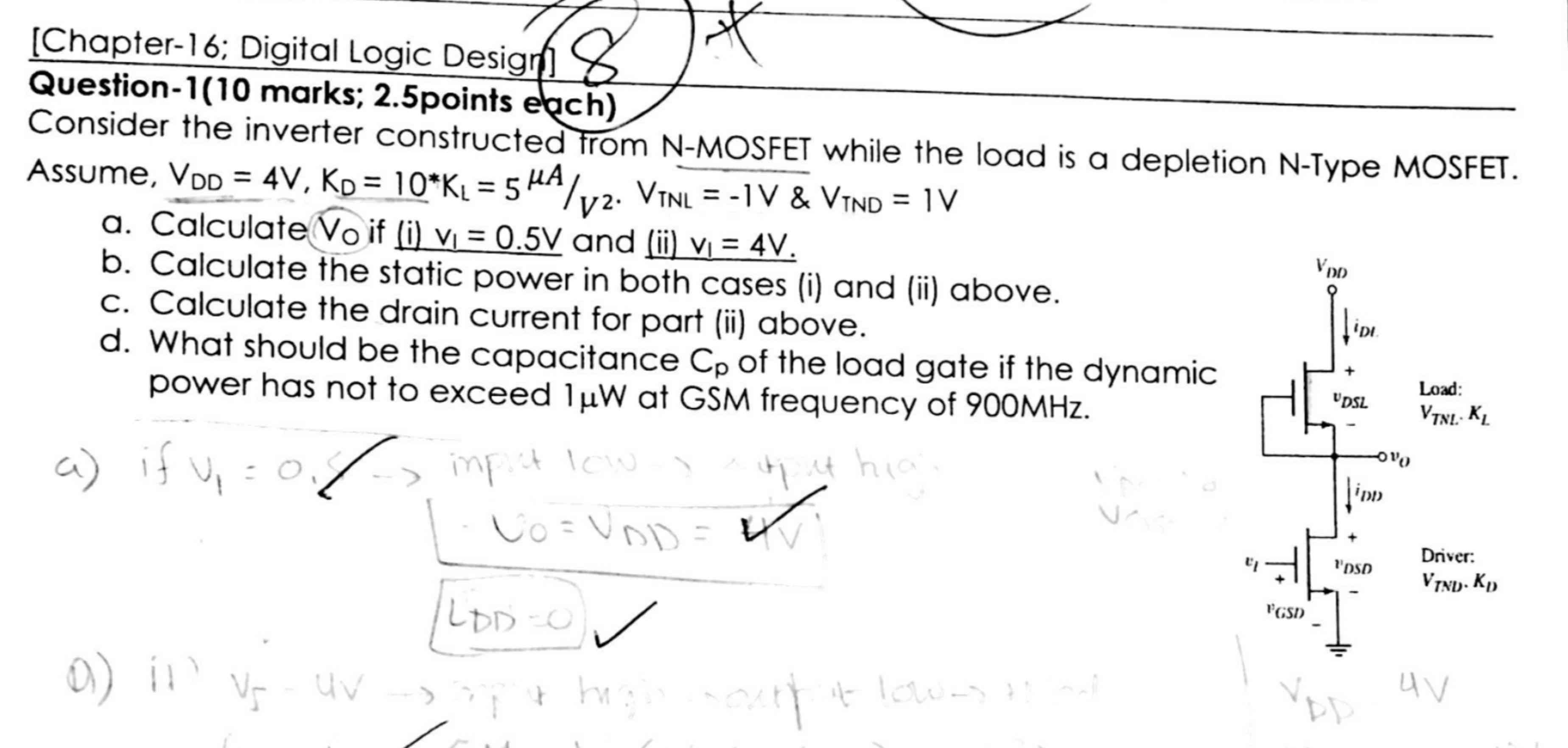 Solved [Chapter-16; Digital Logic Design]Question-1(10 | Chegg.com