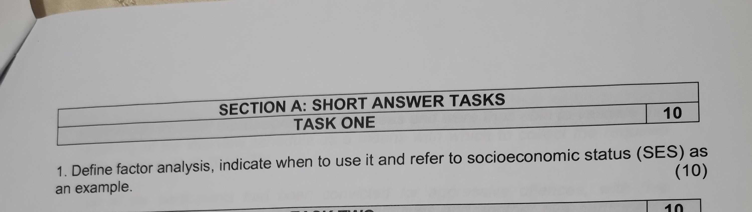 Solved 1. Define factor analysis, indicate when to use it | Chegg.com