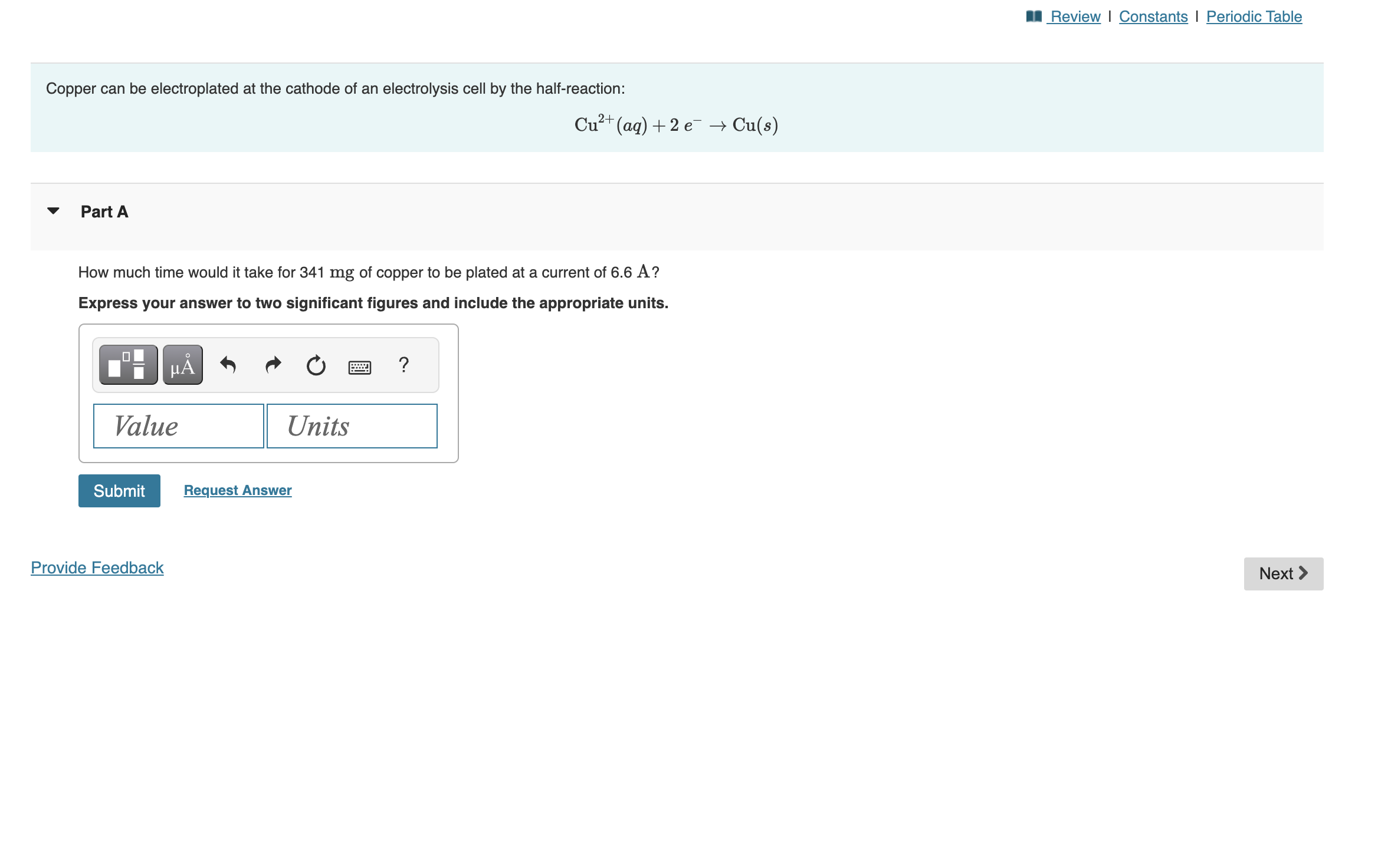 Solved Copper can be electroplated at the cathode of an | Chegg.com