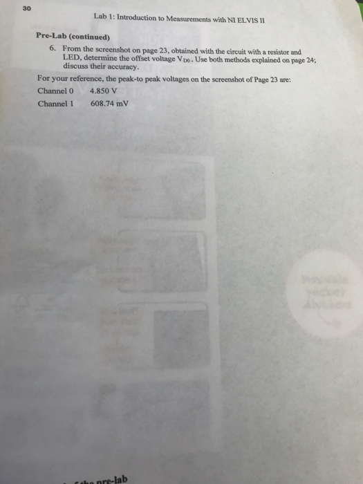 30 Lab 1: Introduction to Measurements with NI ELVIS | Chegg.com