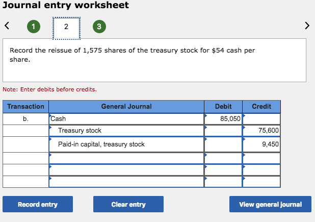 Solved Exercise 11-10 Recording and reporting treasury stock | Chegg.com