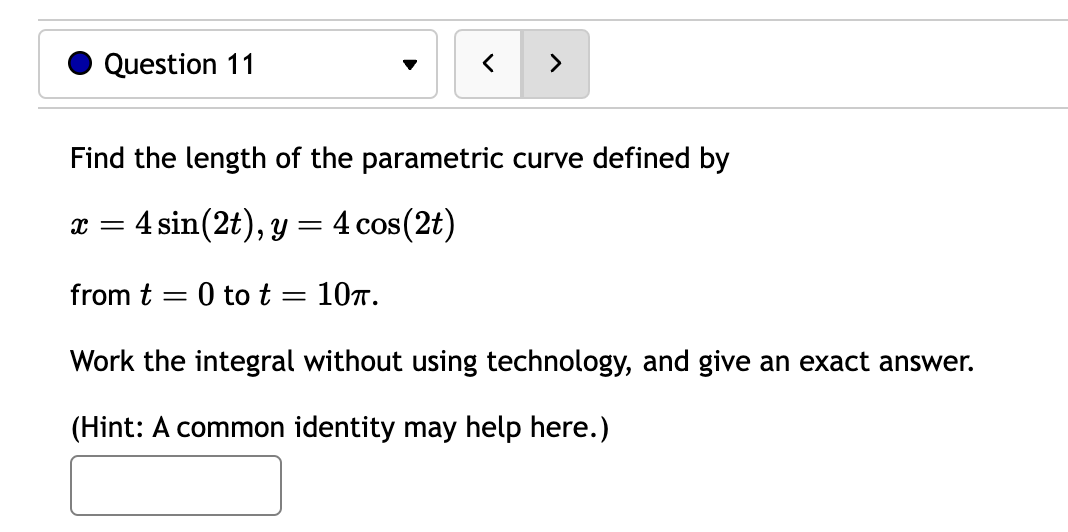 Solved Find the length of the parametric curve defined by | Chegg.com