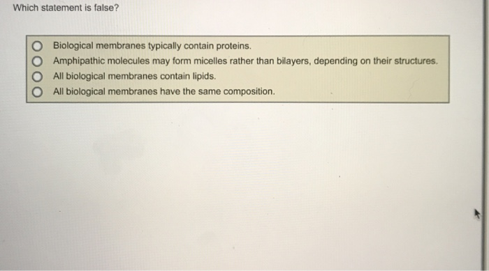 Solved Which statement is false? | Chegg.com
