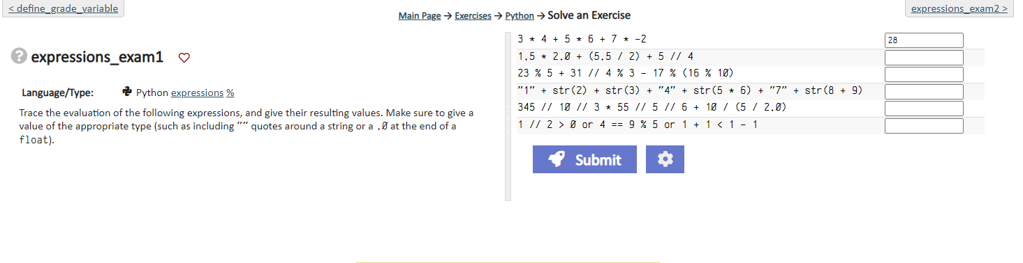 Solved Main Page → Exercises → Python Solve An Exercise 28 6038