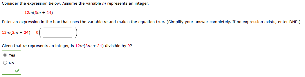 Solved Consider the expression below. Assume the variable m | Chegg.com