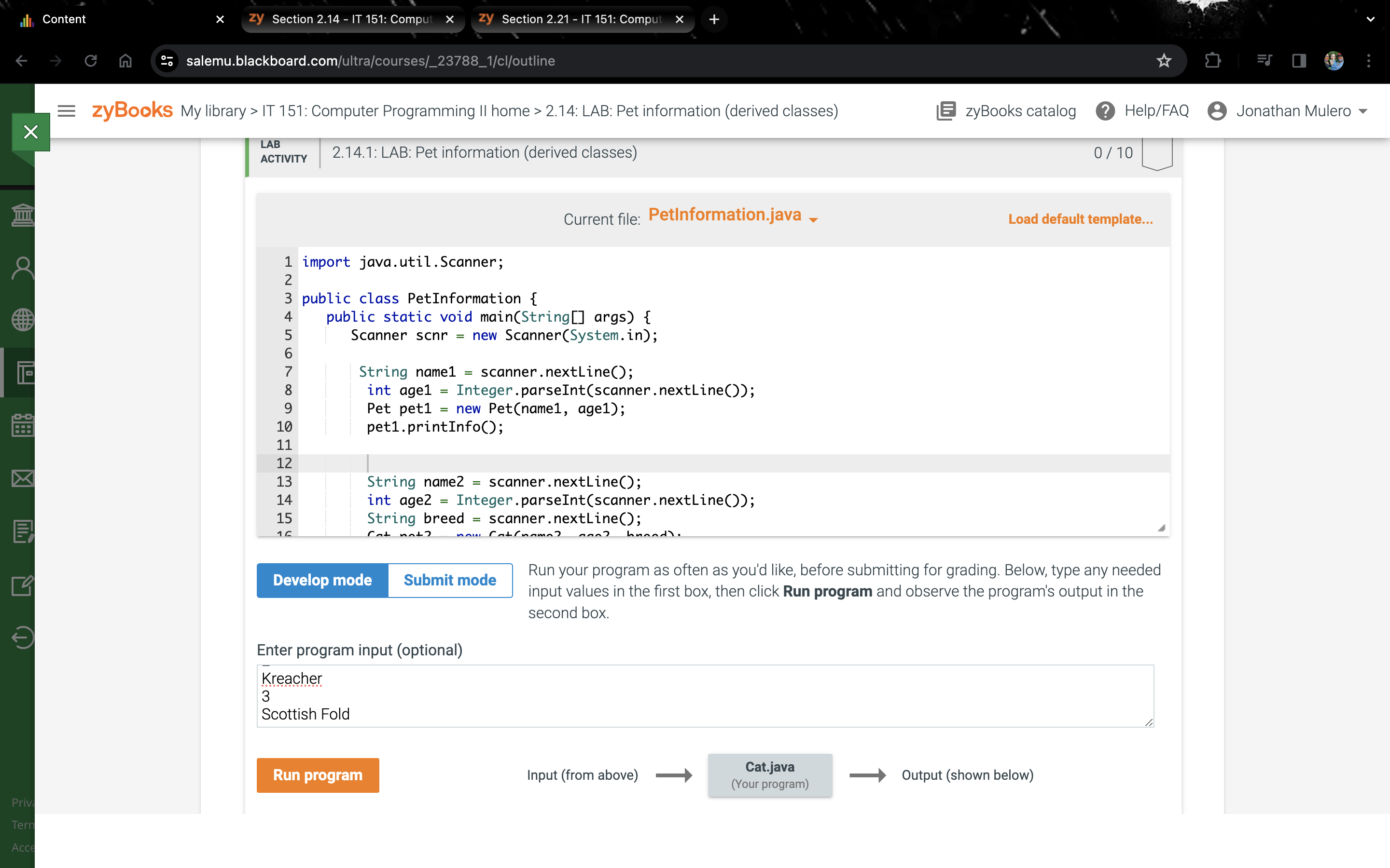 Solved import java.util.Scanner;public class PetInformation | Chegg.com